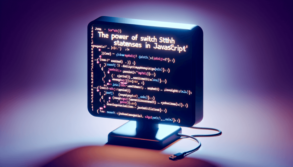 The Power Of Switch Statements In Javascript Web Crafting Code