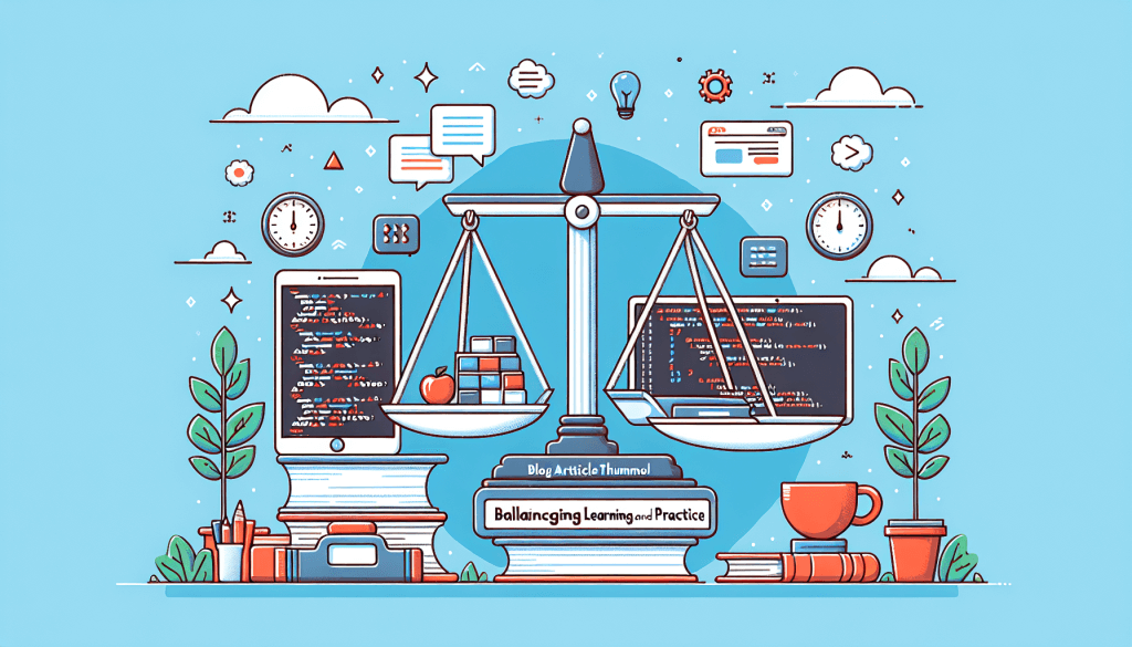 Balancing Learning and Practice: A Guide for Aspiring Web Developers - Web crafting code