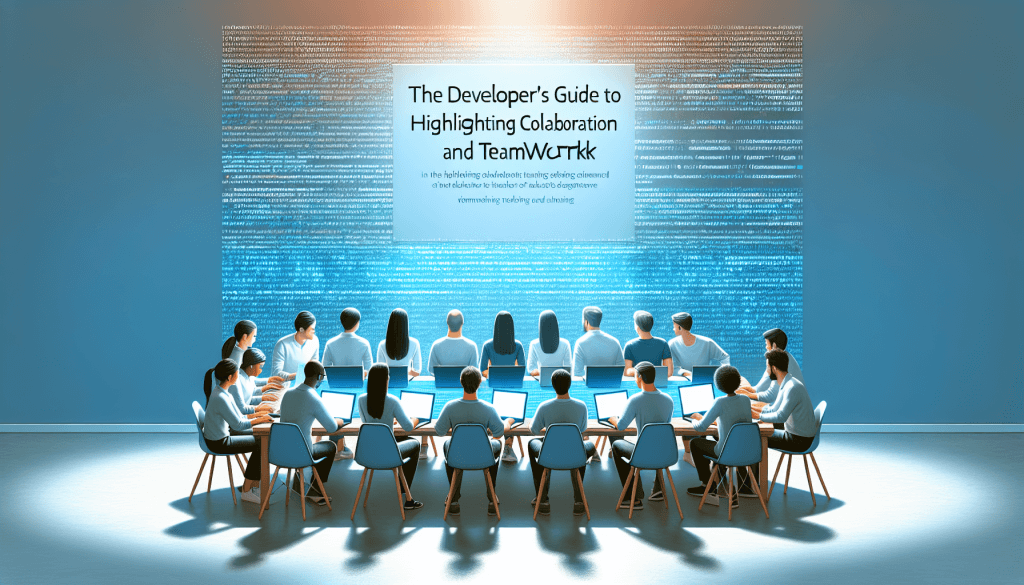 The Developer’s Guide to Highlighting Collaboration and Teamwork - Web crafting code