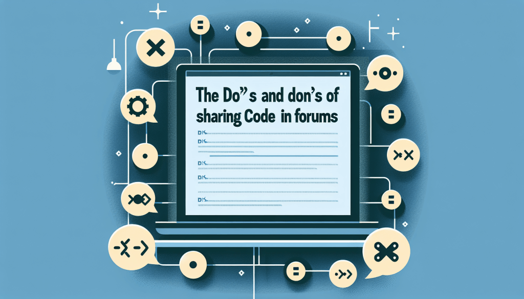 The Do's and Don'ts of Sharing Code in Forums - Web crafting code