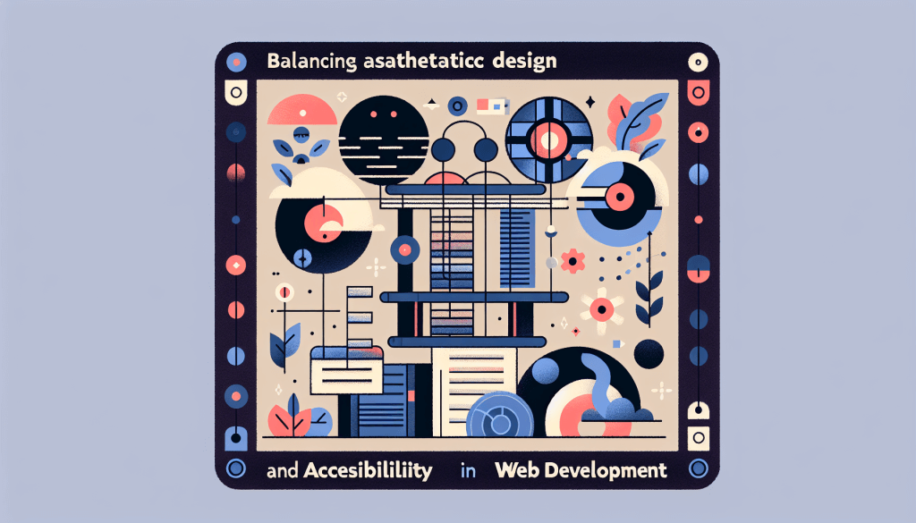 Balancing Aesthetic Design and Accessibility in Web Development - Web crafting code