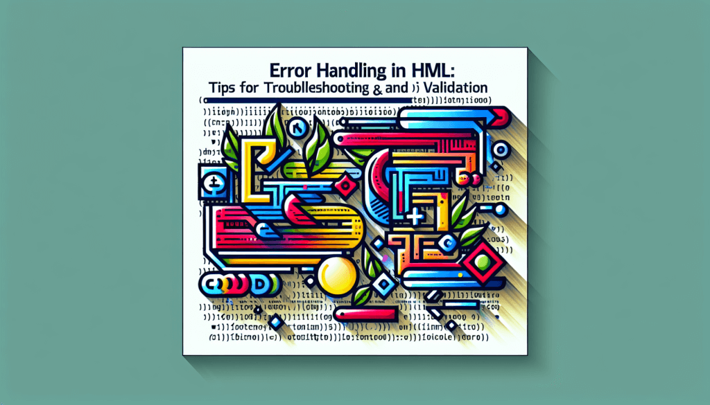 Error Handling in HTML: Tips for Troubleshooting and Validation - Web crafting code