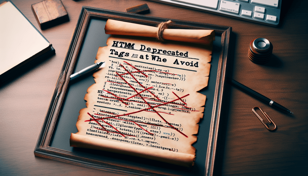 Html Deprecated Tags And Attributes What To Avoid Web Crafting Code