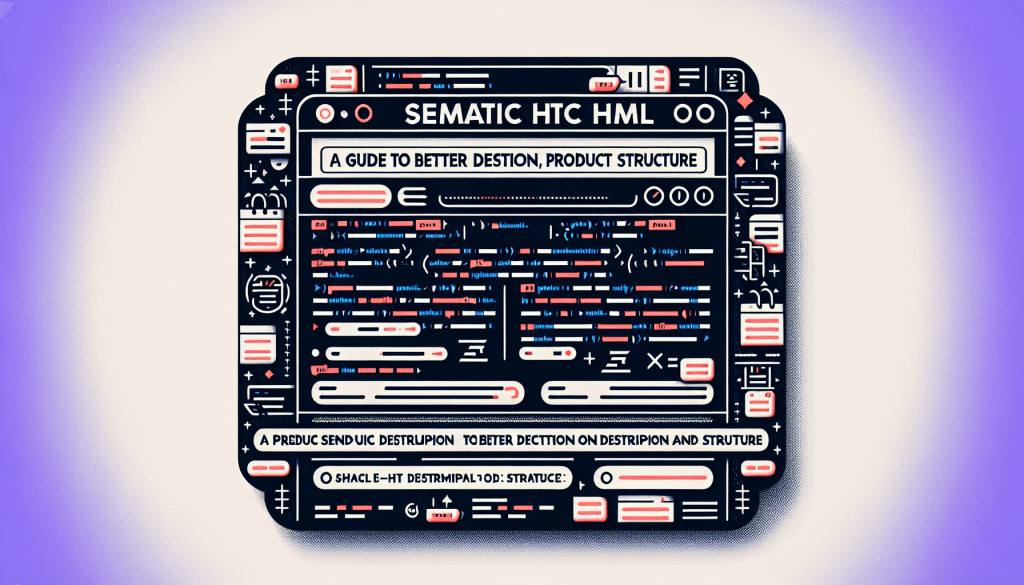 Semantic Html For Product Pages A Guide To Better Description And Structure Web Crafting Code