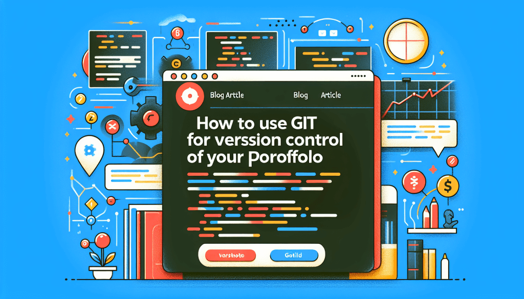 How to Use Git for Version Control of Your Portfolio - Web crafting code