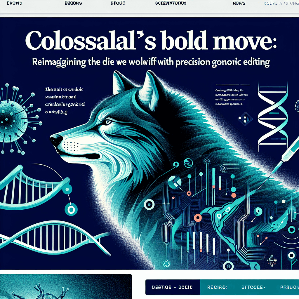 Colossal’s Bold Move: Reimagining the Dire Wolf with Precision Genomic ...