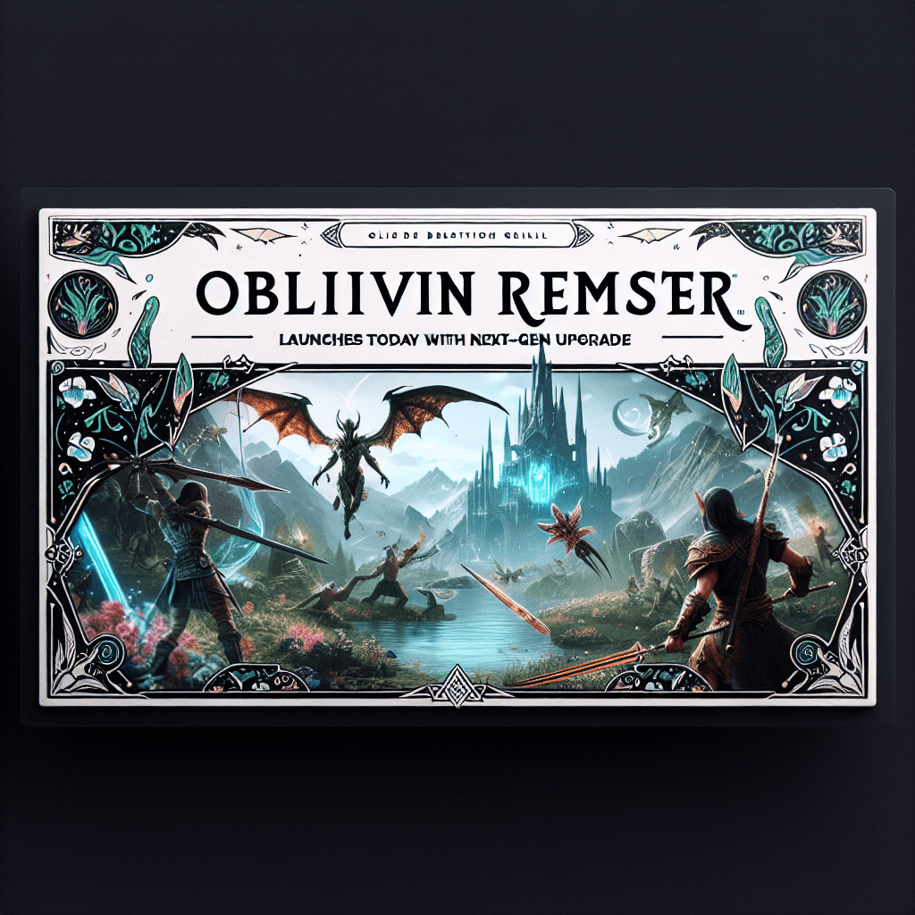 Oblivion Remaster Launches Today with Next-Gen Upgrade - Web crafting code