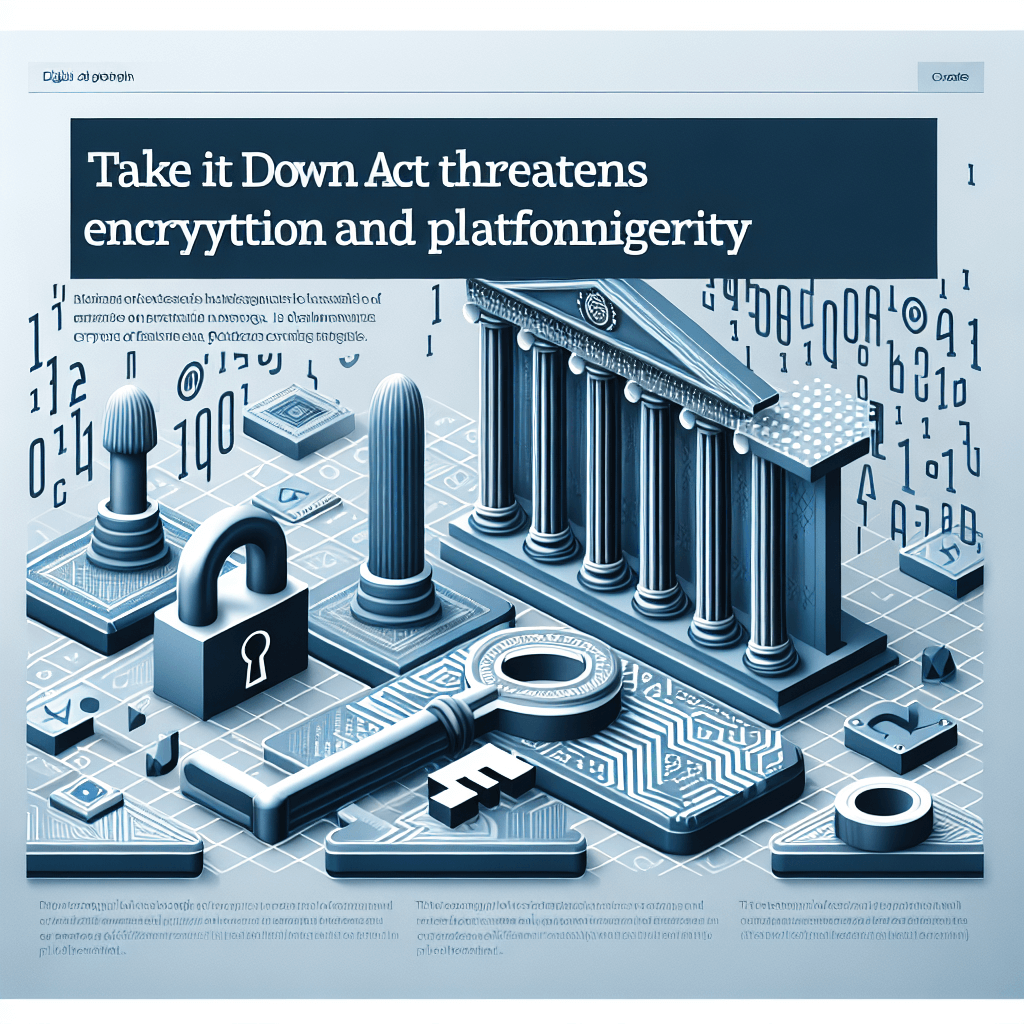 Take It Down Act Threatens Encryption and Platform Integrity - Web crafting code
