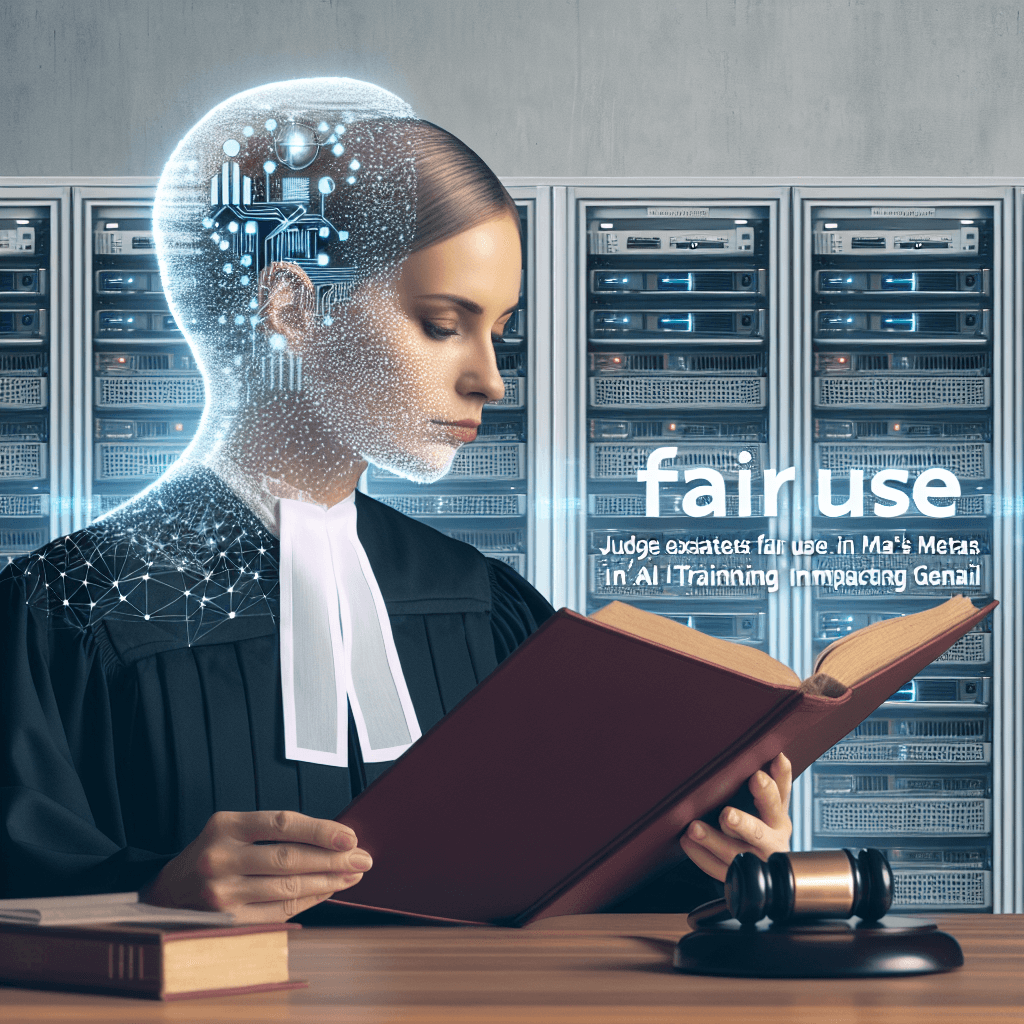 Judge Examines Fair Use in Meta's AI Training Impacting GenAI - Web ...