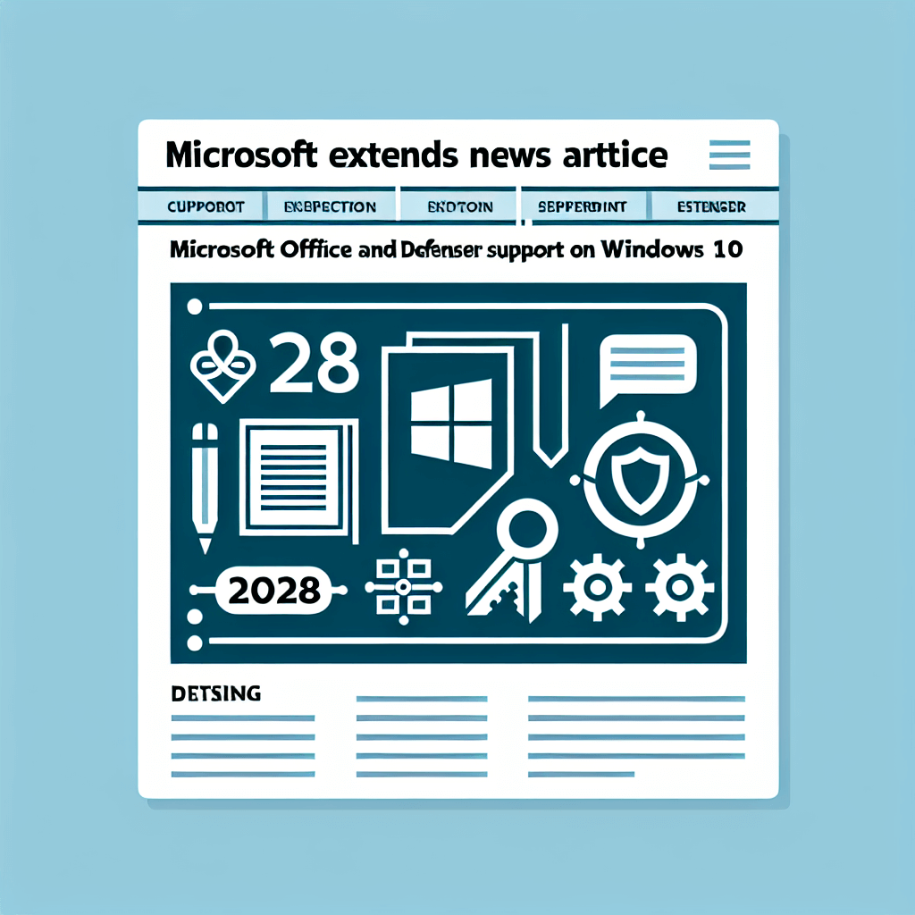 Microsoft Extends Office and Defender Support on Windows 10 to 2028 ...