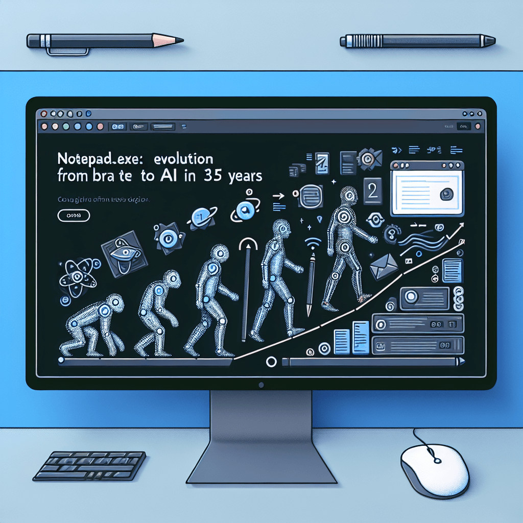 Notepad.exe: Еволюція від простоти до ШІ за 3,5 роки - Web crafting code