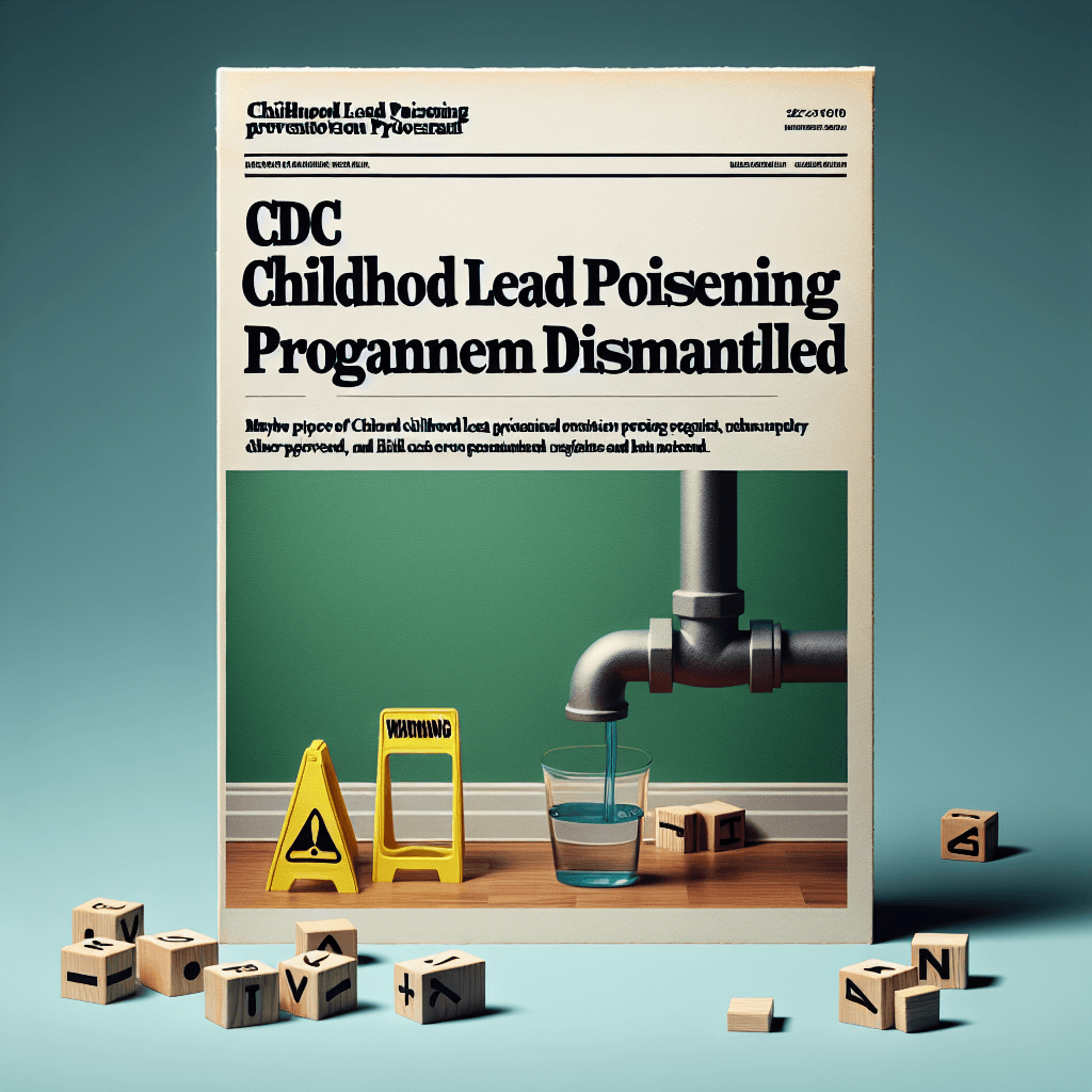 Припинено програму профілактики свинцевого отруєння у дітей від CDC ...