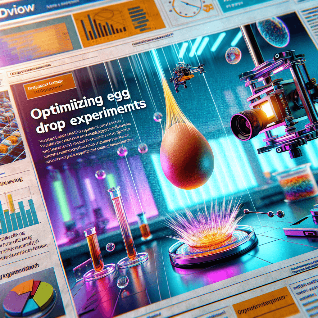 Optimizing Egg Drop Experiments: Science of Impact - Web crafting code