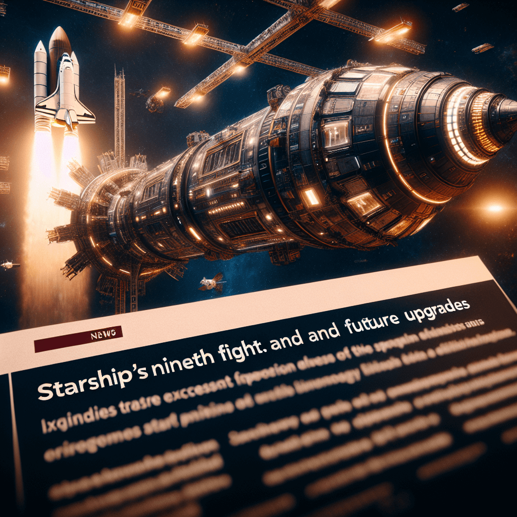 Starship's Ninth Flight: Successes and Future Upgrades - Web crafting code