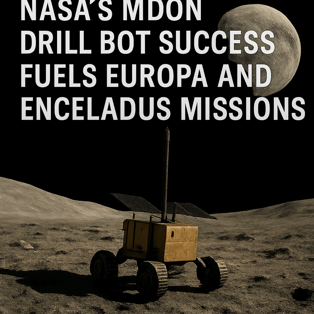 NASA's Moon Drill Bot Success Fuels Europa and Enceladus Missions - Web ...