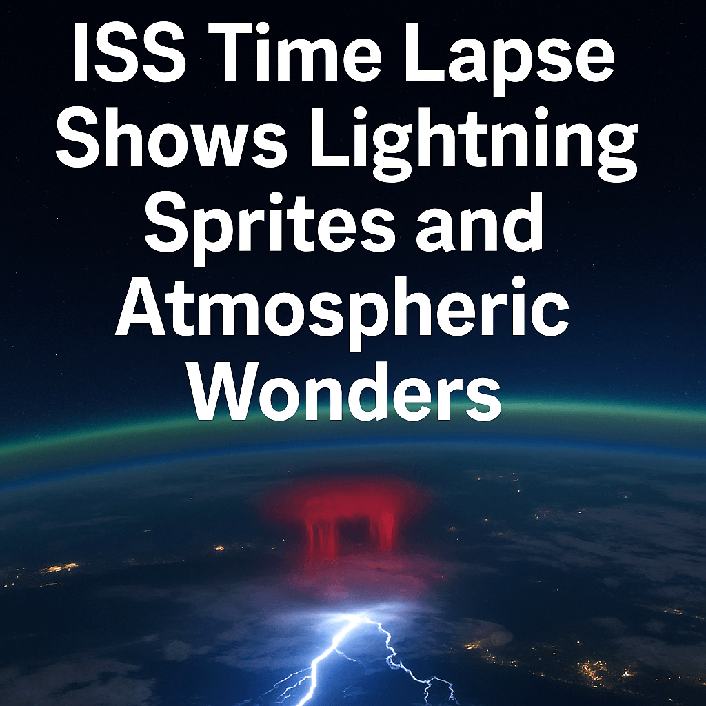 ISS Time-Lapse Shows Lightning Sprites and Atmospheric Wonders - Web ...