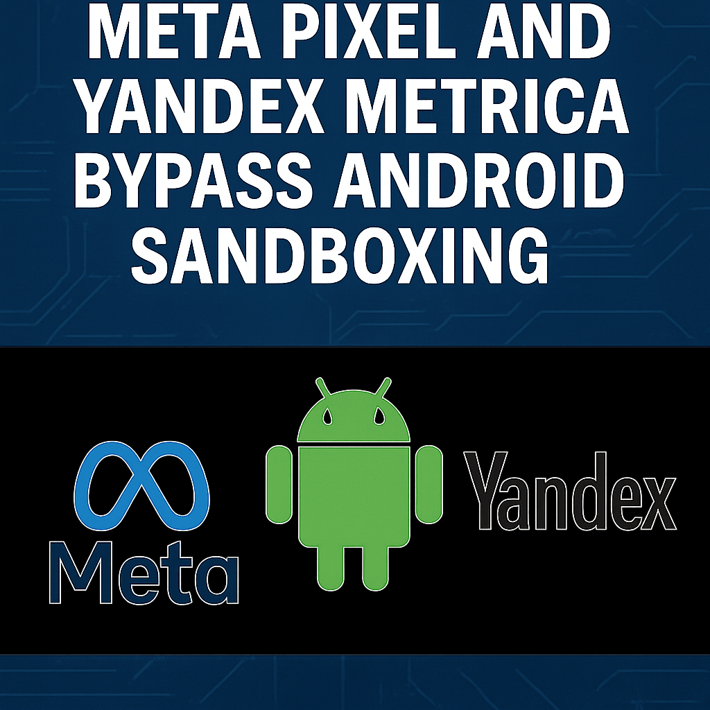 Meta Pixel and Yandex Metrica Bypass Android Sandboxing - Web crafting code