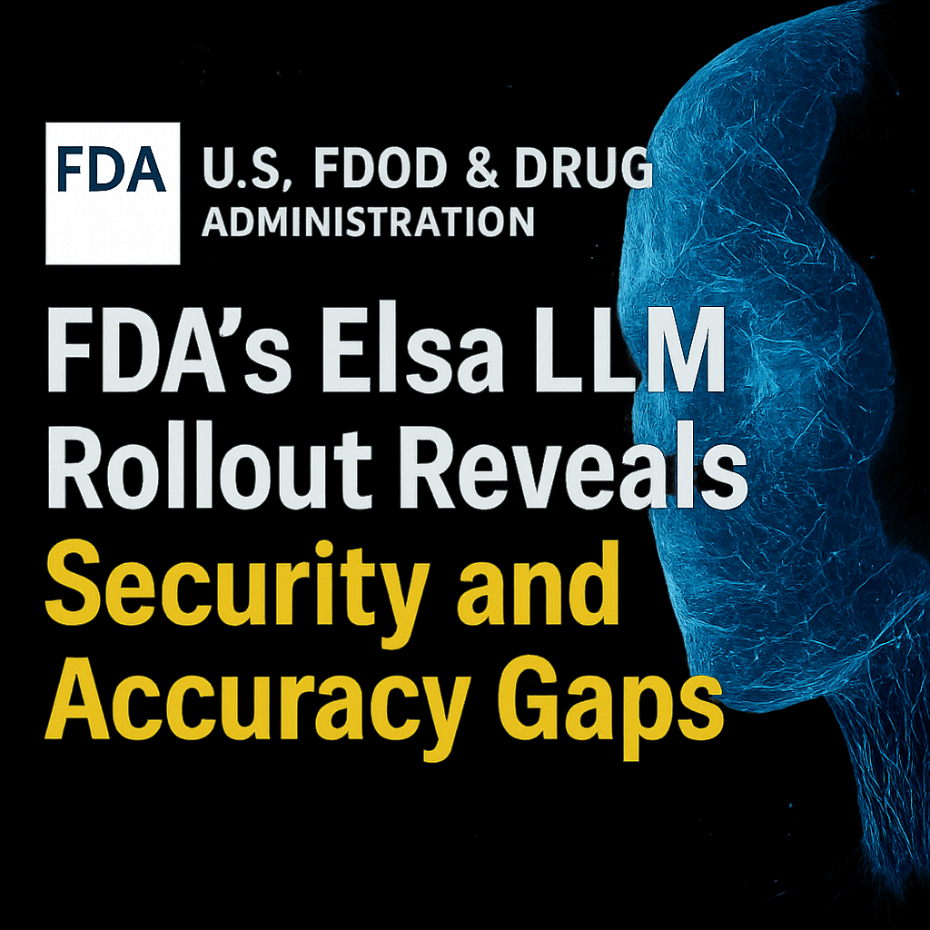 FDA's Elsa LLM Rollout Reveals Security and Accuracy Gaps - Web crafting code