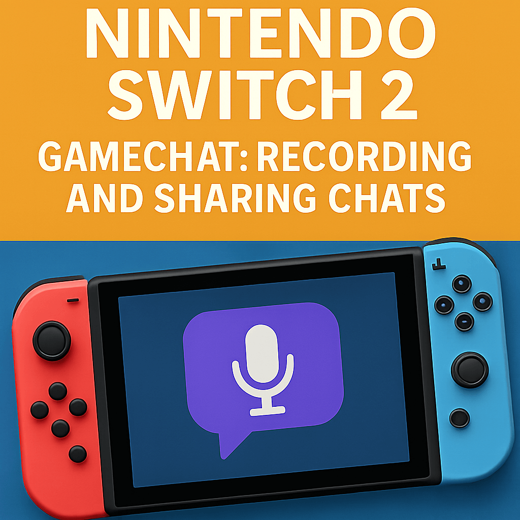 Nintendo Switch 2 GameChat: Recording and Sharing Chats - Web crafting code