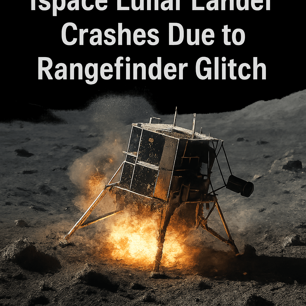 ispace Lunar Lander Crashes Due to Rangefinder Glitch - Web crafting code