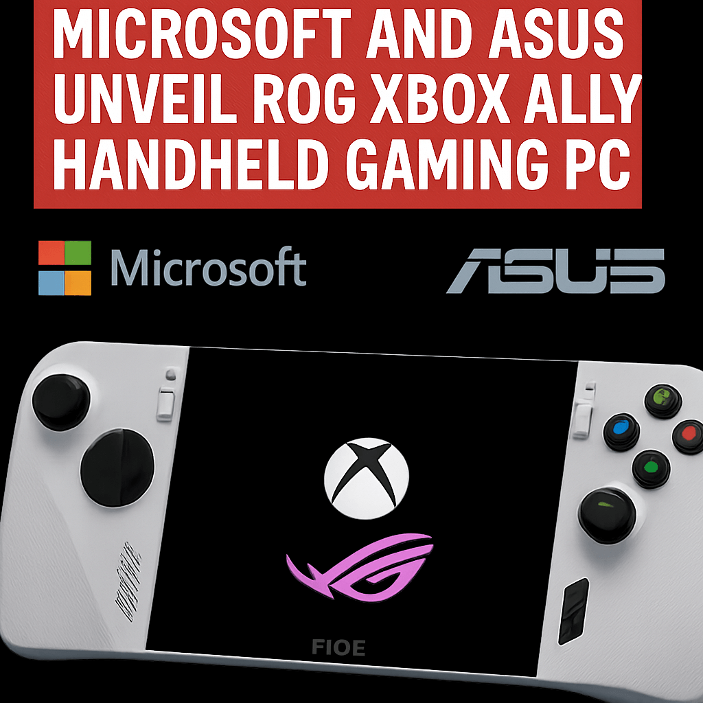 Microsoft and Asus Unveil ROG Xbox Ally Handheld Gaming PC - Web ...