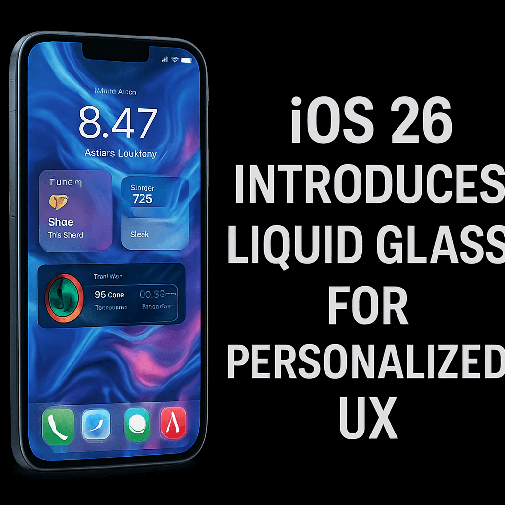 iOS 26 Introduces Liquid Glass for Personalized UX - Web crafting code