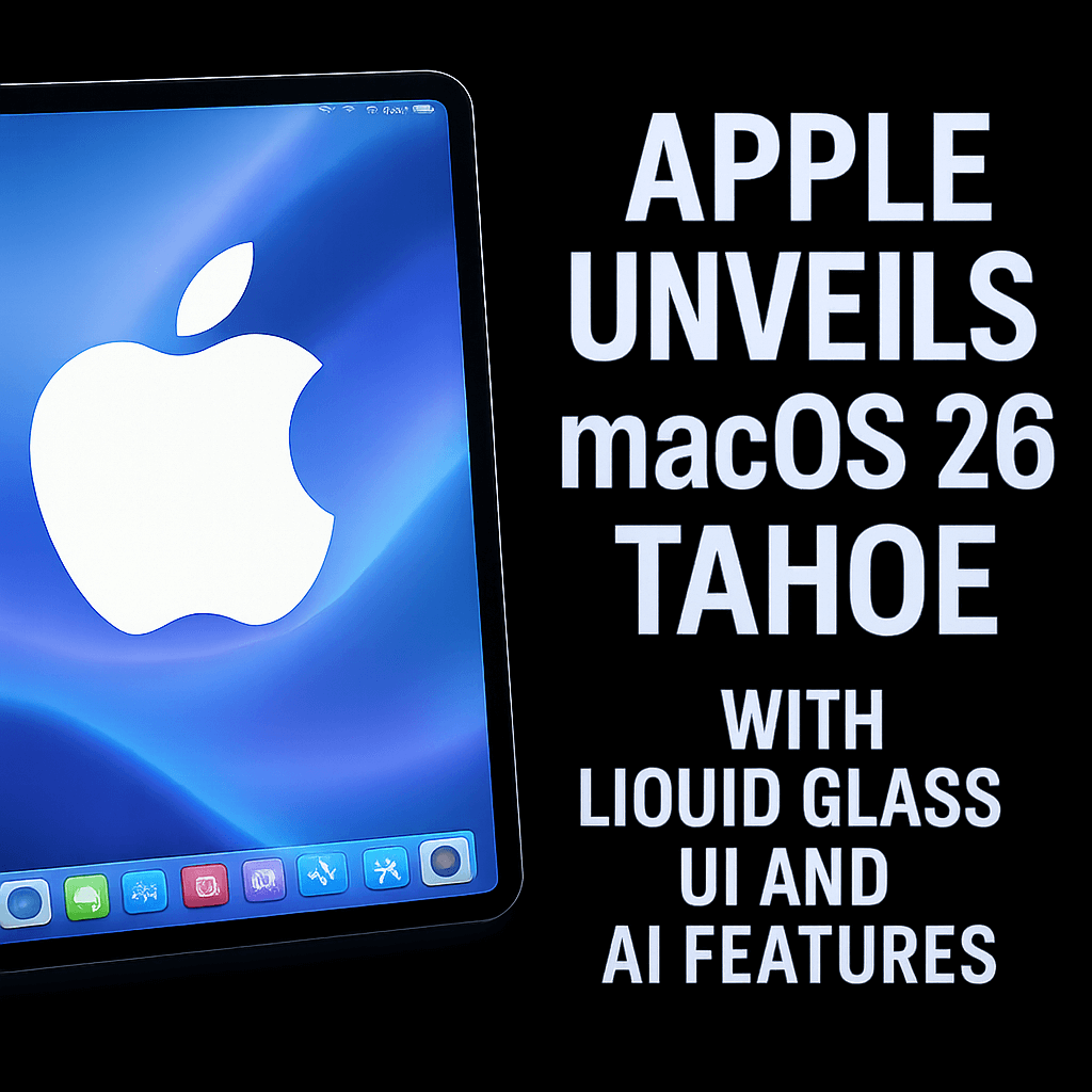 Apple Unveils macOS 26 Tahoe with Liquid Glass UI and AI Features - Web ...