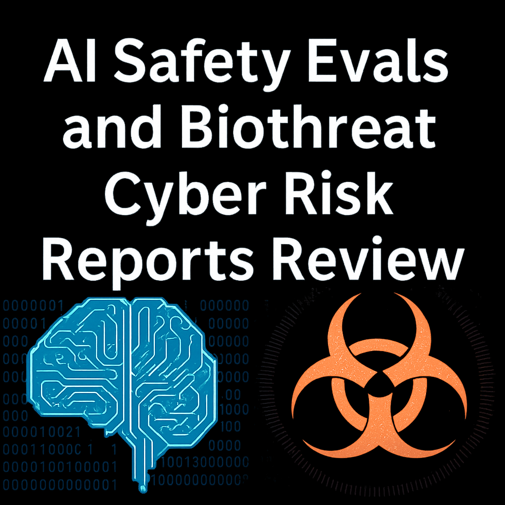 AI Safety Evals and Biothreat Cyber Risk Reports Review - Web crafting code