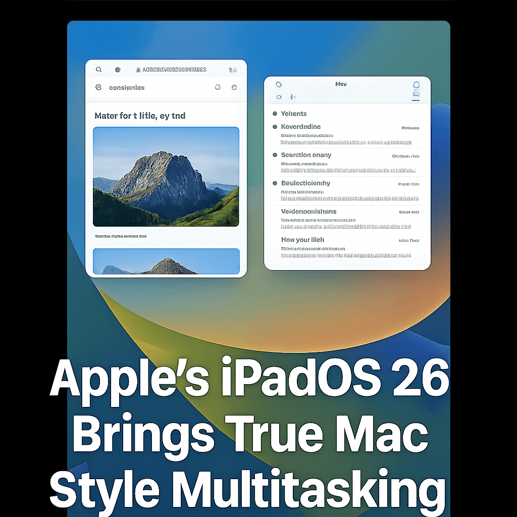 Apple's iPadOS 26 Brings True Mac-Style Multitasking - Web crafting code