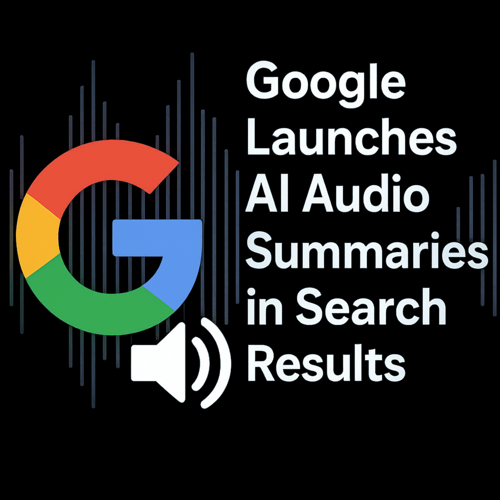 Google Launches AI Audio Summaries in Search Results - Web crafting code