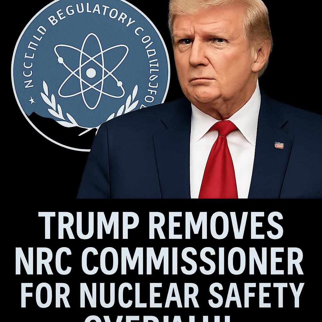 Trump Removes NRC Commissioner for Nuclear Safety Overhaul - Web ...