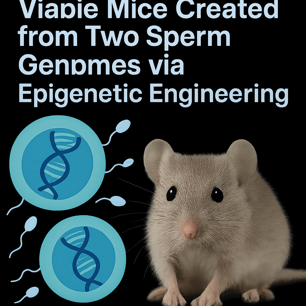 Viable Mice Created from Two Sperm Genomes via Epigenetic Engineering ...
