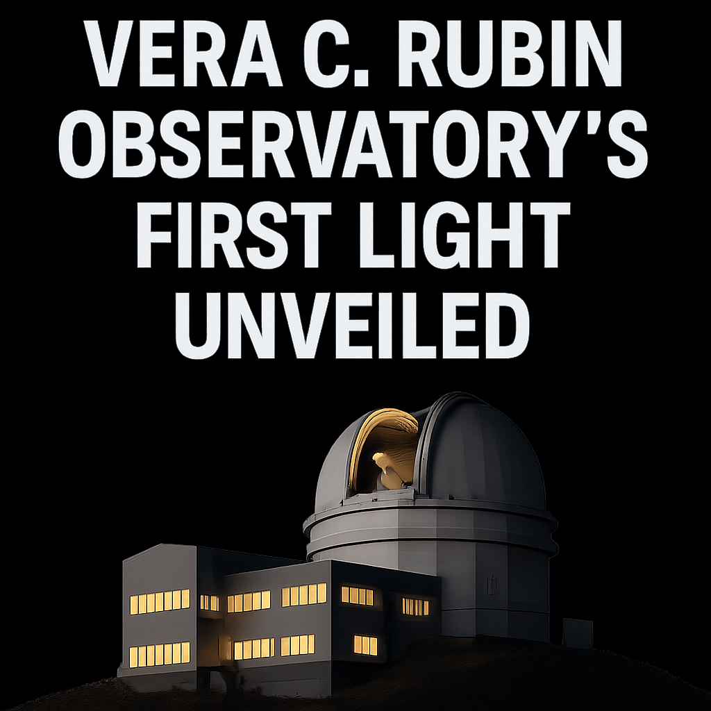Vera C. Rubin Observatory's First Light Unveiled - Web crafting code