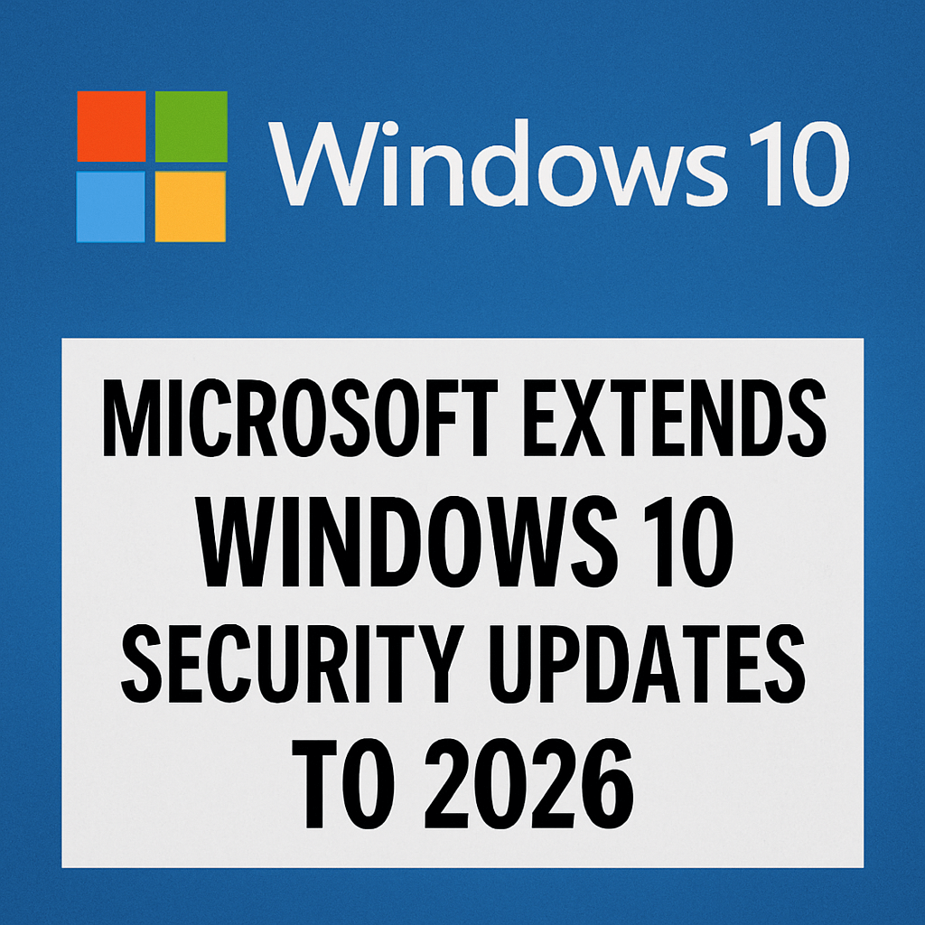 Microsoft Extends Windows 10 Security Updates to 2026 - Web crafting code