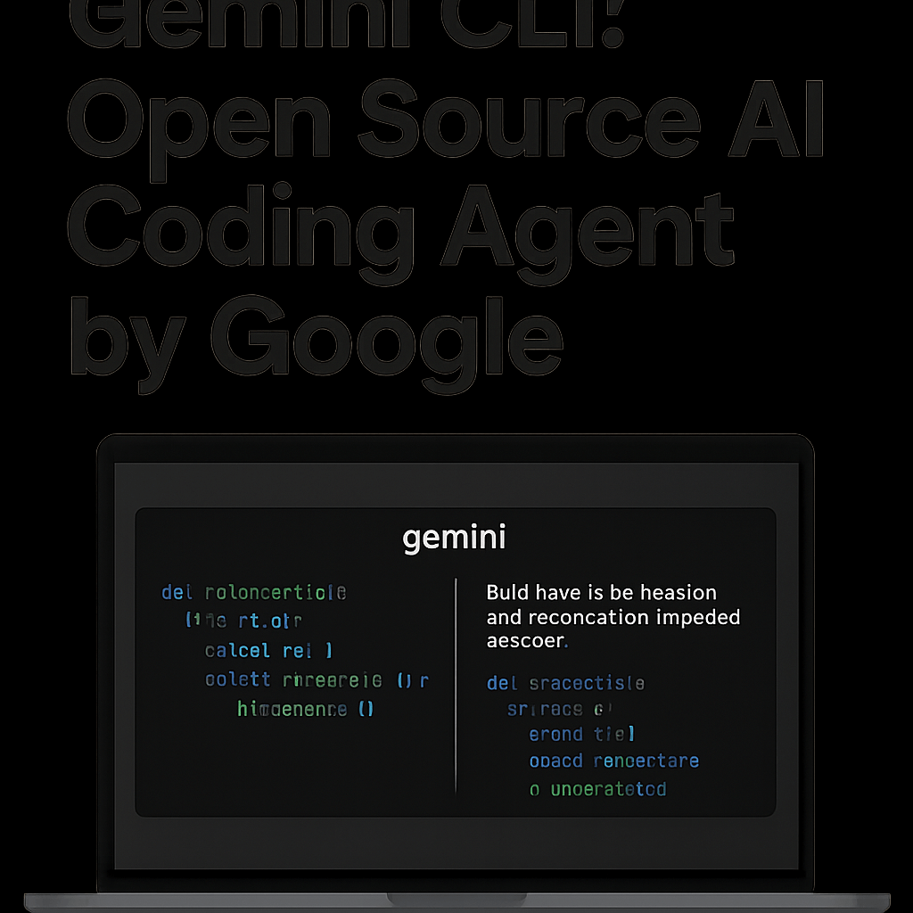 Gemini CLI: Open-Source AI Coding Agent by Google - Web crafting code