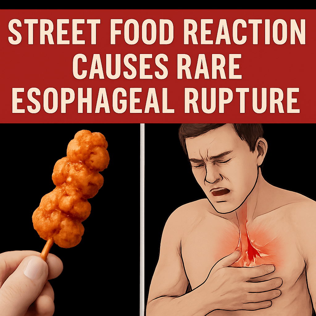 Street Food Reaction Causes Rare Esophageal Rupture - Web crafting code