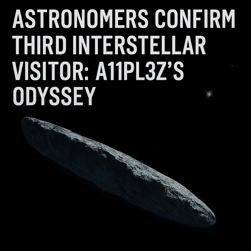 Astronomers Confirm Third Interstellar Visitor: A11pl3Z's Odyssey - Web ...