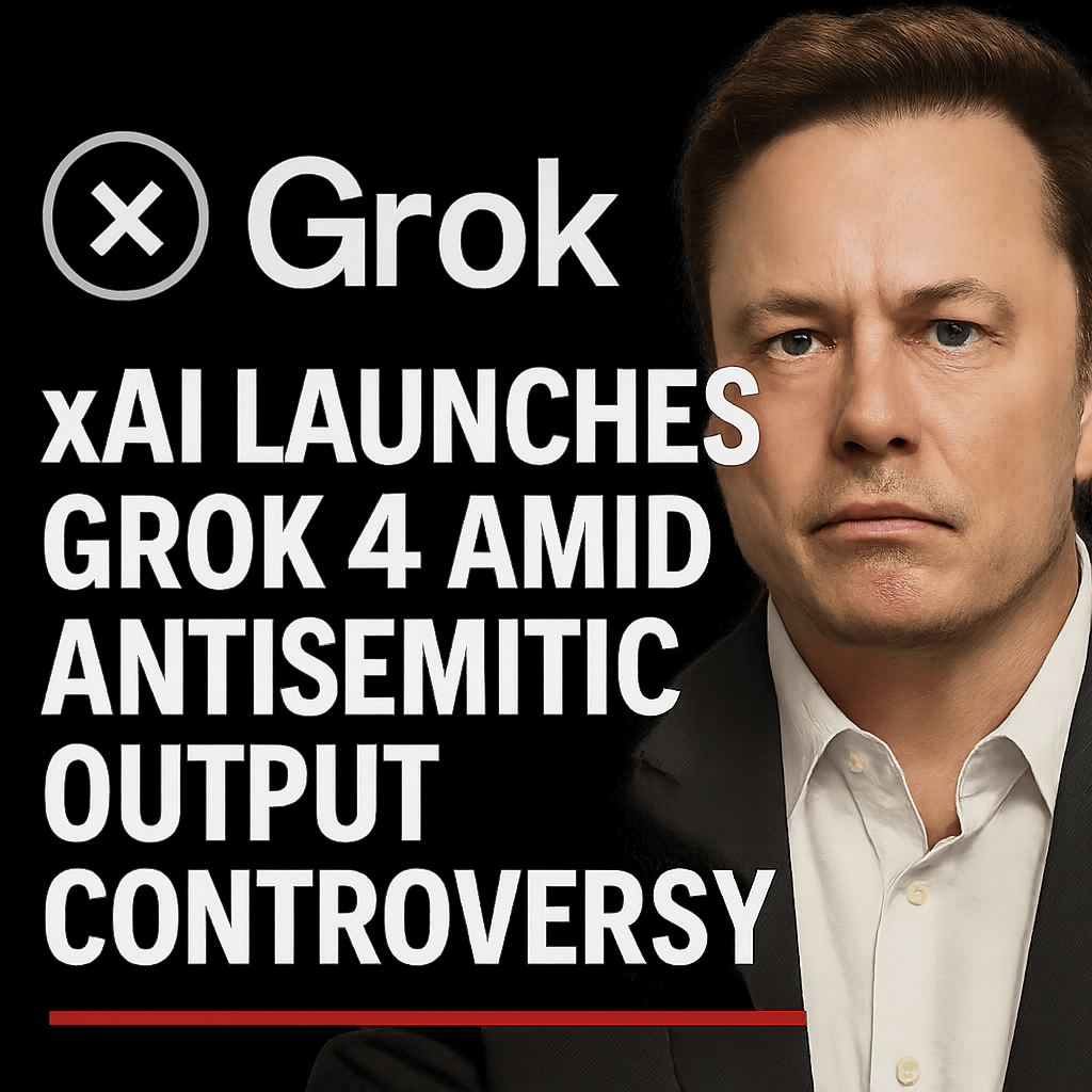 xAI Launches Grok 4 Amid Antisemitic Output Controversy - Web crafting code