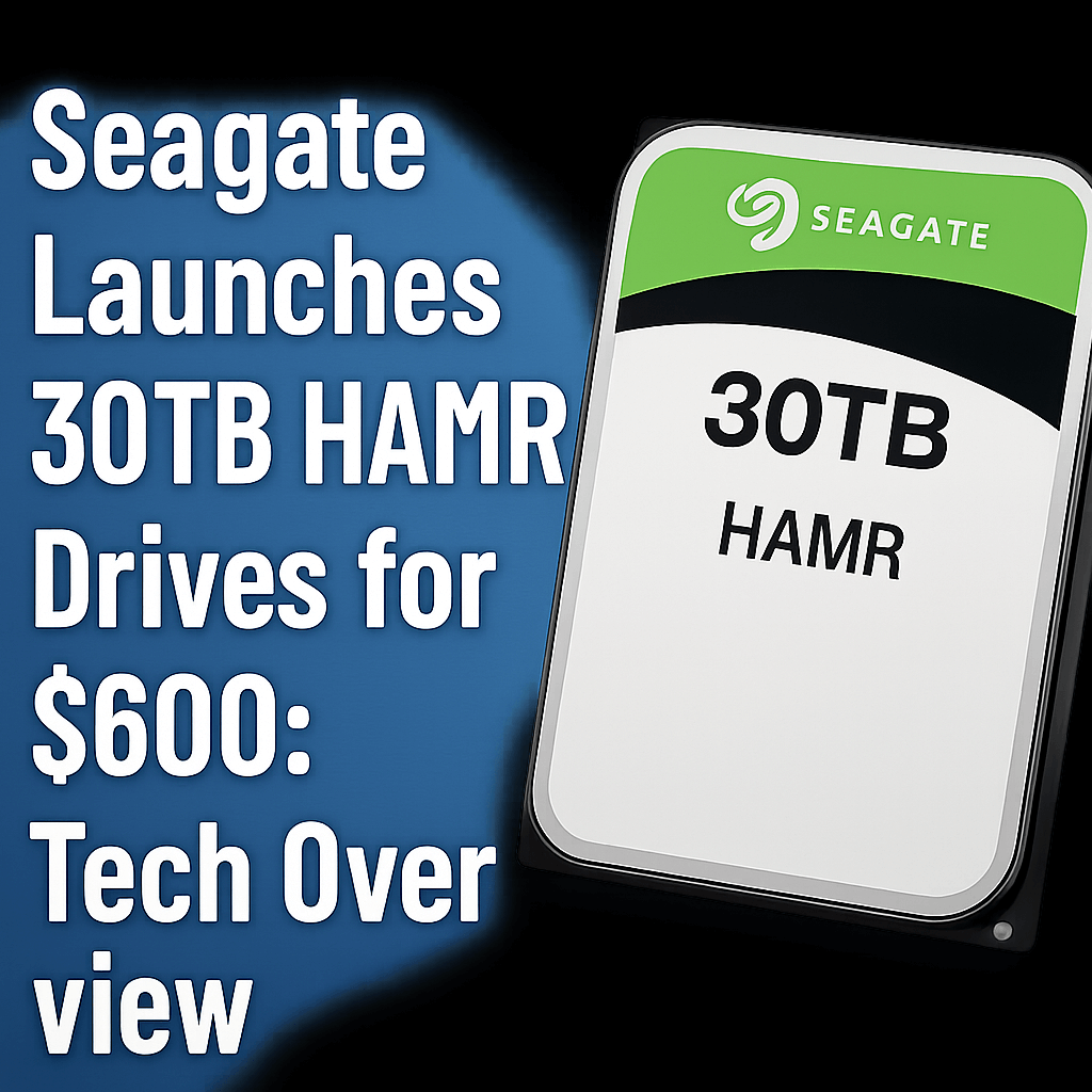Seagate Launches 30TB HAMR Drives for $600: Tech Overview - Web ...
