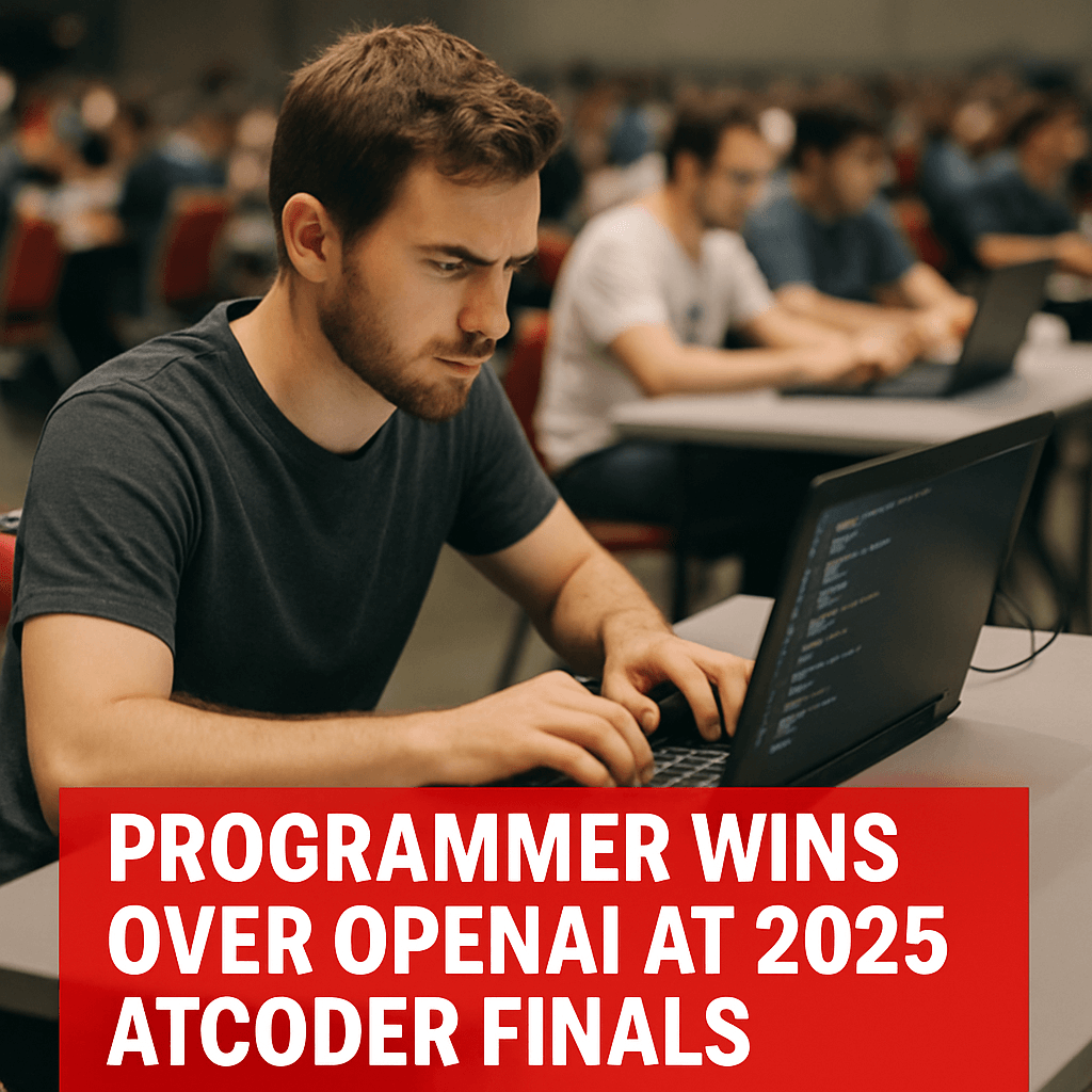 Programmer Wins Over OpenAI at 2025 AtCoder Finals - Web crafting code