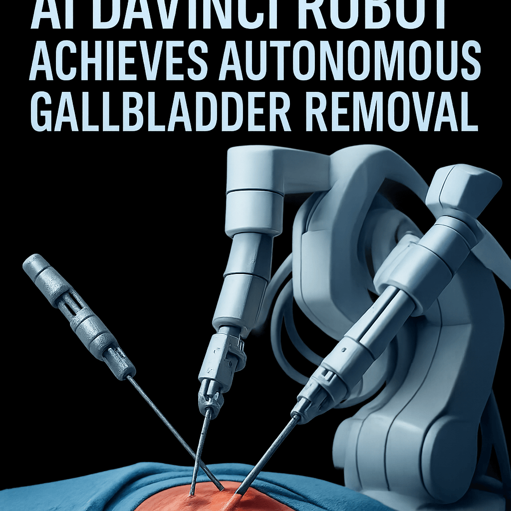 AI DaVinci Robot Achieves Autonomous Gallbladder Removal - Web crafting ...