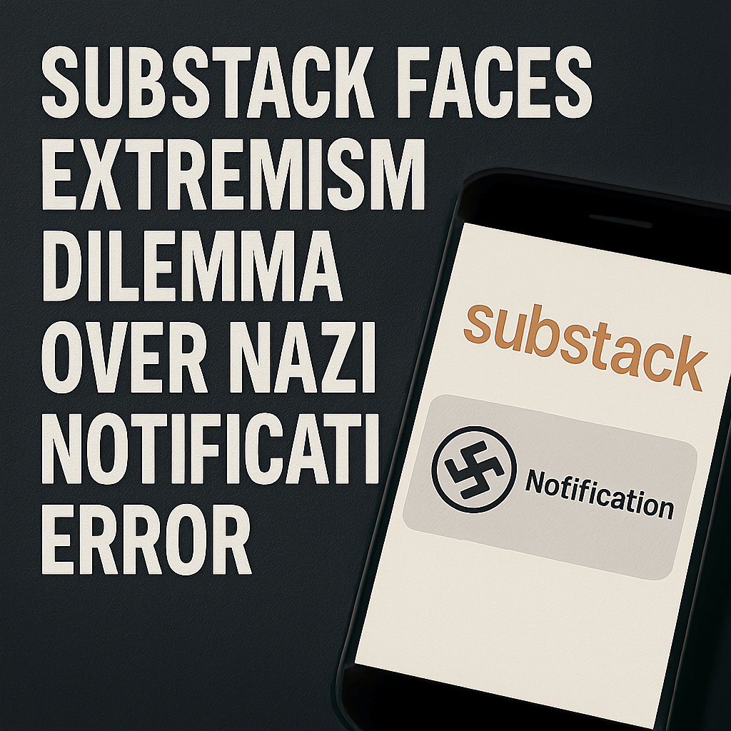 Substack Faces Extremism Dilemma Over Nazi Notification Error - Web crafting code