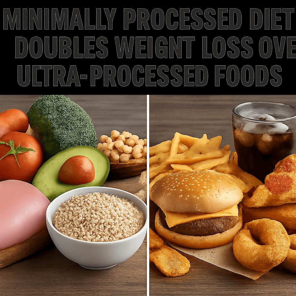 Minimally Processed Diet Doubles Weight Loss Over Ultra-Processed Foods ...