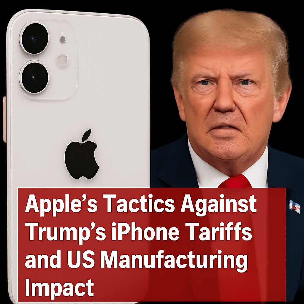 Apple's Tactics Against Trump’s iPhone Tariffs and US Manufacturing ...